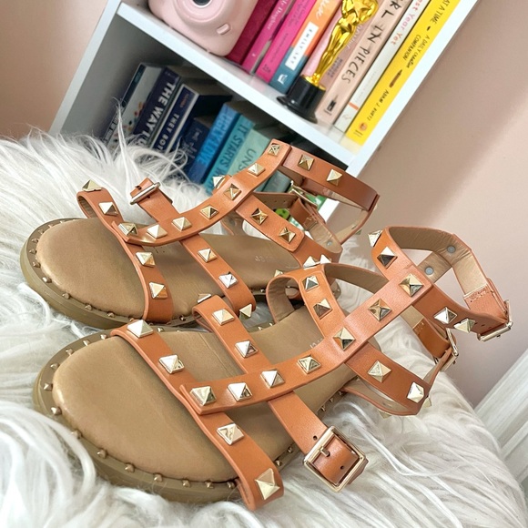Forever 21 | Shoes | Forever Studded Leather Sandals Size 5 | Poshmark